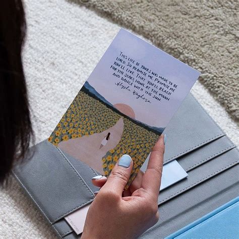 A6 Double Sided Quote Card Saint Belford 2026 Diary Quote Card