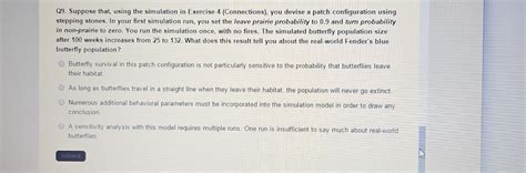 Solved Q Suppose That Using The Simulation In Exercise Chegg