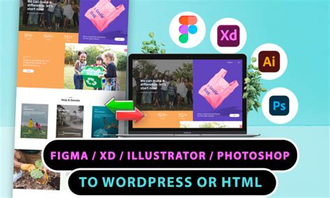 Convert Figma Xd Ai Psd To Html Or Wordpress Website By Jongear Fiverr