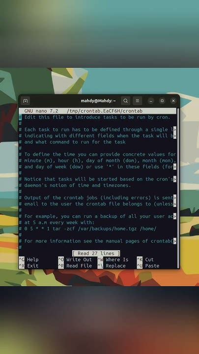 How To Use Crontab In Linux Linux Programming Ai Bashscripting Explore Fyp Youtube
