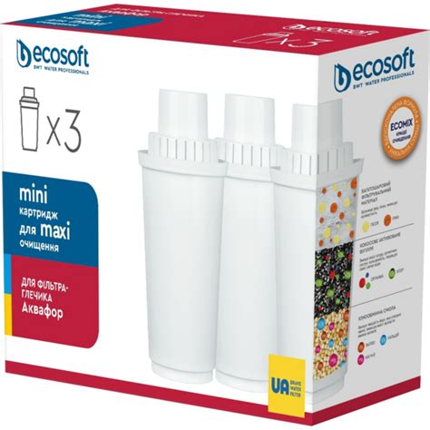 Комплект картриджей Ecosoft для фильтров кувшинов Аквафор 3шт Crvk3aqreco купить в Киеве