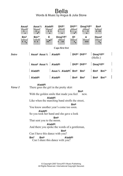 Angus And Julia Stone Guitar Chords