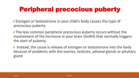 Precocious Puberty Pptx