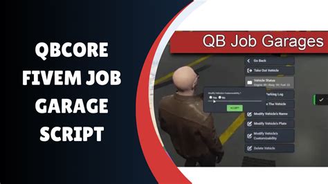 Qbcore Fivem Job Garage Script For Vehicle Management