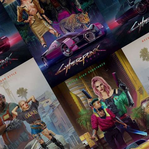 Cyberpunk 2077 Styleoversubstance Concept Art Posters Abstract