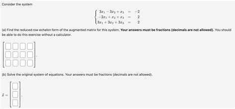 Solved A Find The Reduced Row Echelon Form Of The Chegg