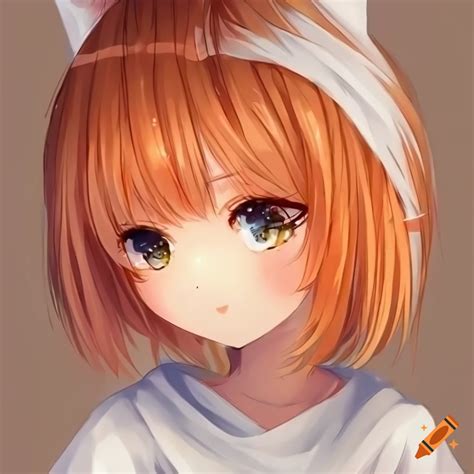 Anime Girl With Orange Hair And Yellow Eyes Anime Girl Eyes Gold