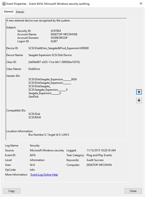 Windows Usb Device Event Log At Minnie Steadman Blog