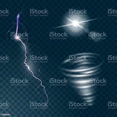 투명 한 어두운 배경 벡터 그림에 격리 된 날씨 사실적인 아이콘 설정 0명에 대한 스톡 벡터 아트 및 기타 이미지 0명 3차원 형태 가을 Istock