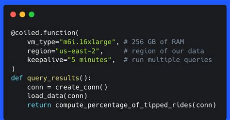 process parquet s3 files with duckdb in the cloud coiled
