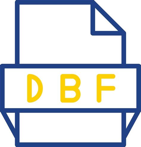 Dbf File Format Icon 15990930 Vector Art At Vecteezy