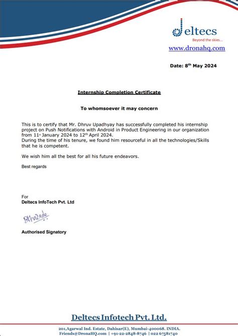 Dhruv Upadhyay On Linkedin 🌟 Excited To Share My Internship