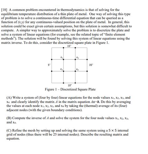 Solved A Common Problem Encountered In Thermodynamics Chegg