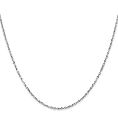 Leslies 14k White Gold 15mm Loose Rope Chain 7157 Windy City Diamonds