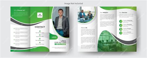 Premium Vector Trifold Brochure Template For Corporate Businesses