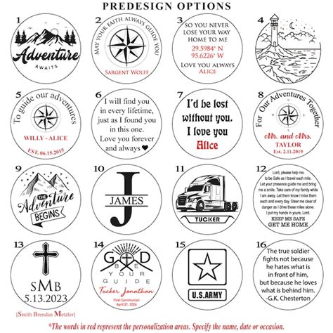 Personalized Compass Etsy