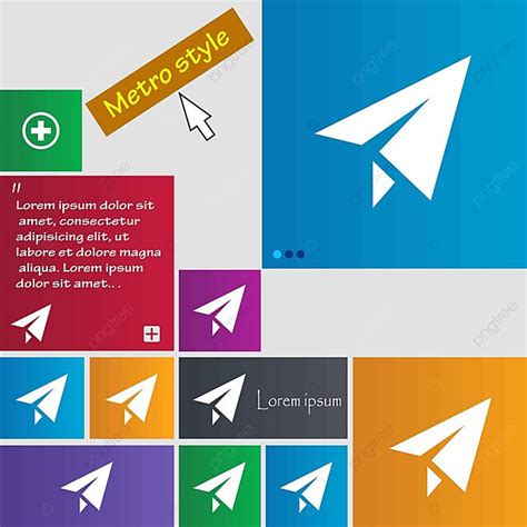 Vectordesigned Website Buttons With Cursor Pointer Featuring A Modern