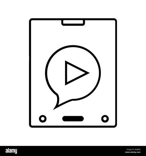 Video Message Editable And Resizeable Vector Icon Stock Vector Image And Art Alamy