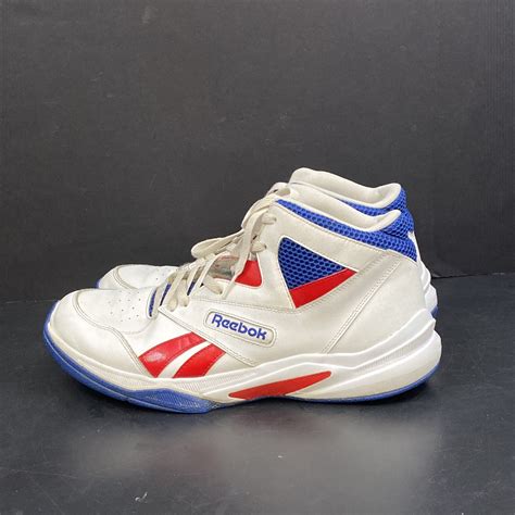 Reebok Royal High Top Red White Blue Vintage Mens Sho… Gem
