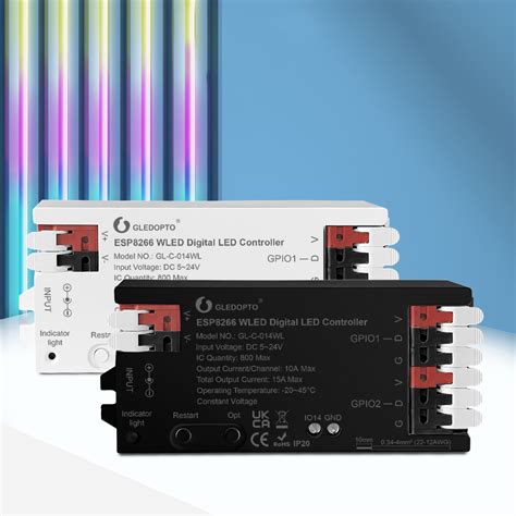 WIFI ESP WLED 控制器适用于 RGB 和 RGBW 数字 LED 灯带