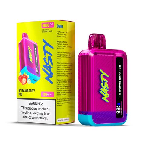 Nasty Strawberry Ice 9000 Puffs Disposable Vape Distro
