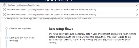 Coe Starter Kit Bug Coe Ste Up Wizard Issues Unable To Turn On