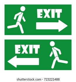 Green Exit Symbol Stock Vector Royalty Free Shutterstock