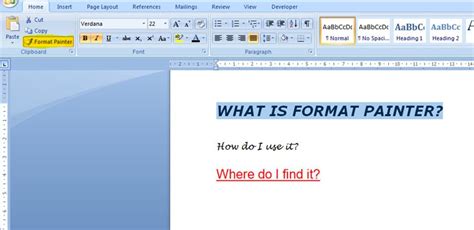 How To Use Format Painter OutofhoursAdmin