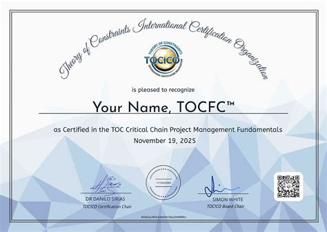 Ccpm Fundamentals Certification Tocfc™ Tocico