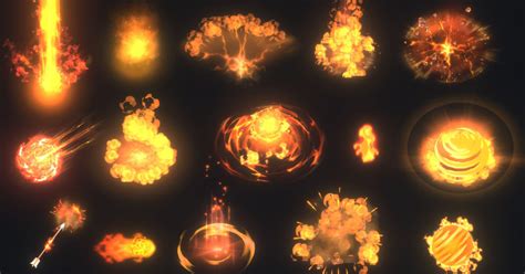 game vfx fireskill collection fire and explosions unity asset store