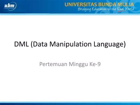 Ppt Dml Data Manipulation Language Powerpoint Presentation Free