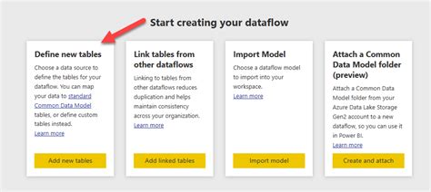 how do i create a power bi dataflow with business central data
