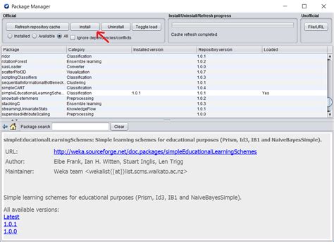 Weka 38 Package Installation What Are The Steps To Add Id3 Stack