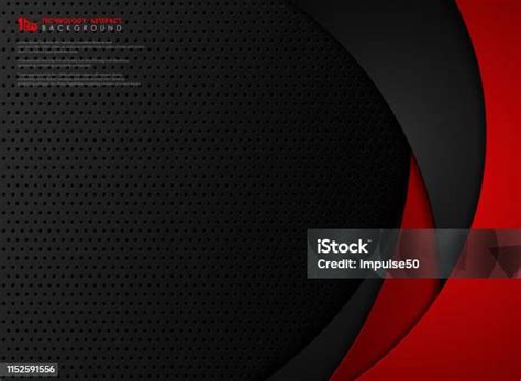 추상 기술 그라데이션 빨간색과 검은 색 템플릿 기하학 철강 배경입니다 삽화 벡터 Eps10 0명에 대한 스톡 벡터 아트 및 기타
