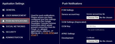 Enabling The Kii Push Notification Feature With FCM