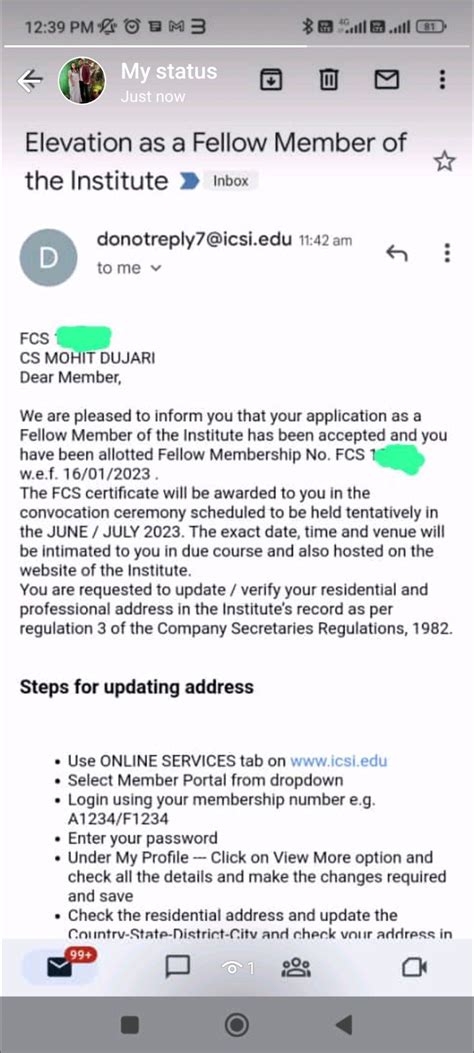 Mohit Dujari On Linkedin Elated To Share That I Have Been Elevated As Fellow Member Of The