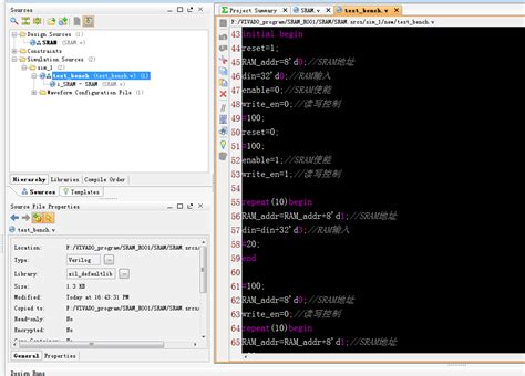Sram的设计verilog代码vivado仿真vivado Sram Csdn博客