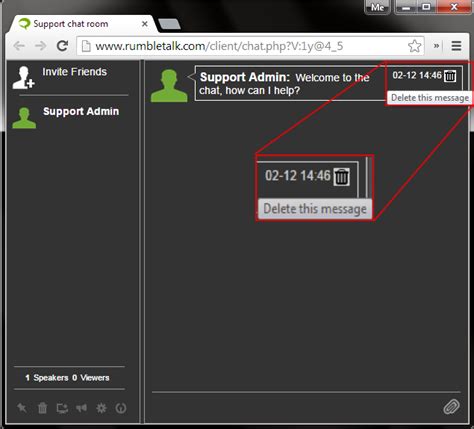 How To Delete A Chat Message Online Group Chat Room Plugin For Websites And Live Events