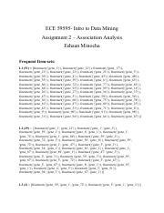 Introduction To Data Mining Association Analysis And Frequent Course Hero