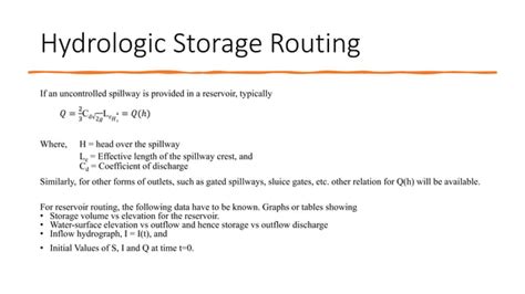 Groundwater Flood Routing Presentationhazard Pptx