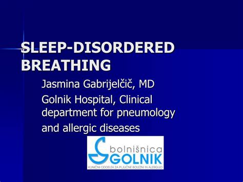 Ppt Sleep Disordered Breathing Powerpoint Presentation Free Download