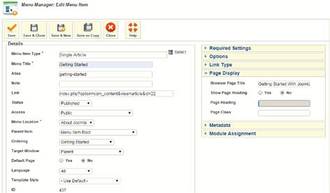 Joomla Cms Control Panel Adding Meta Tags Customizing Look And Feel