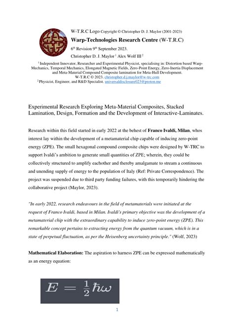 Pdf Gravity And Temporal Affecting Meta Materials