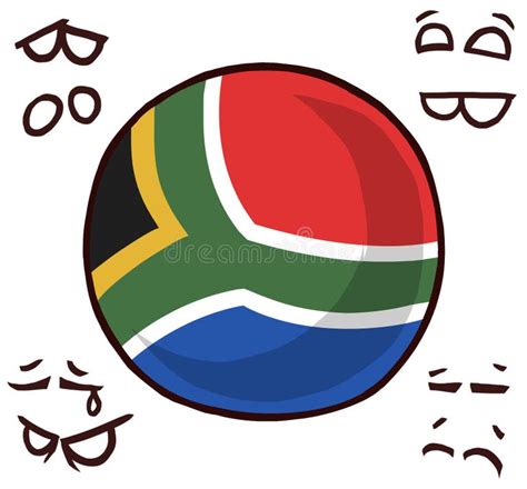 South Africa Country Ball Stock Vector Illustration Of Drawing 132058713