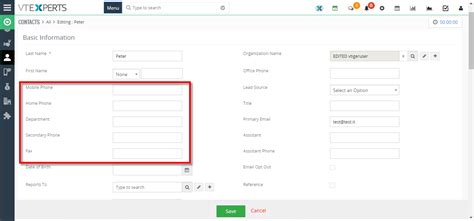 Hide Empty Fields In Vtiger 7 Vtiger Experts