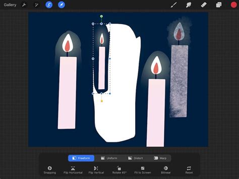 using selection and transform in procreate ebb and flow creative co