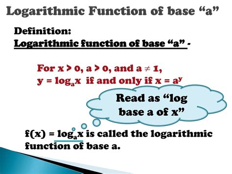 PPT Logarithmic Functions And Their Graphs I Qsg PowerPoint Presentation ID