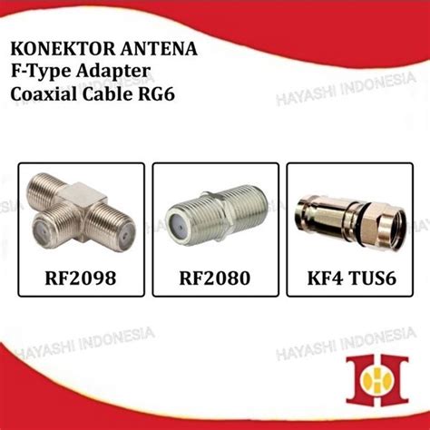 Jual Connector Konektor Jack F Drat Paralel Sambungan T Cabang Antena Tv Shopee Indonesia
