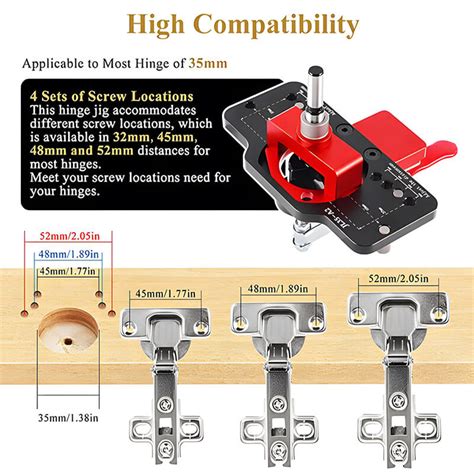 Levoite Concealed Hinge Jig Template 35mm Cabinet Hinge Jig Euro Hinge Jig — Levoite