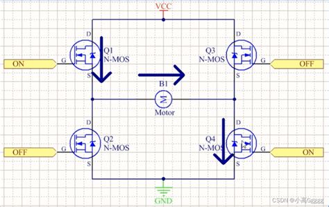 基于stm32的电机 直流有刷电机h桥驱动的不同模式分析 Stm32电机正反转电路图 Csdn博客